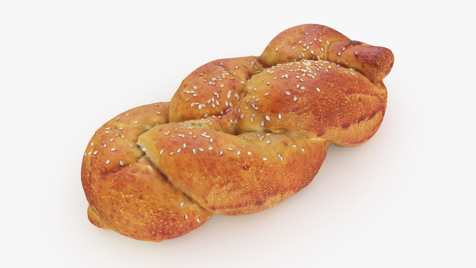 3D Challah Bread Model - TurboSquid 2334700