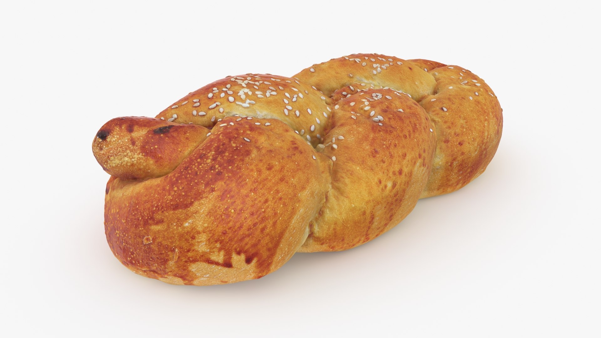 3D Challah Bread Model - TurboSquid 2334700