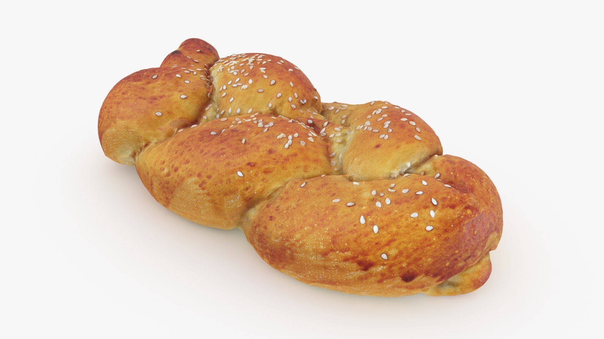 3D Challah Bread Model - TurboSquid 2334700