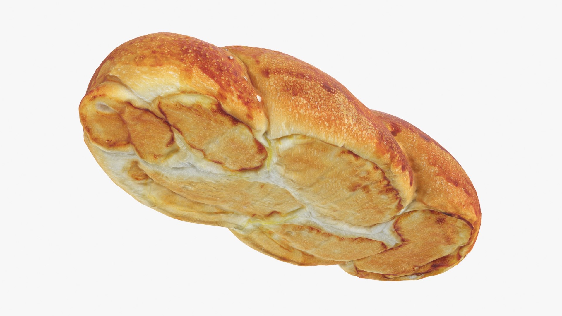 3D Challah Bread Model - TurboSquid 2334700