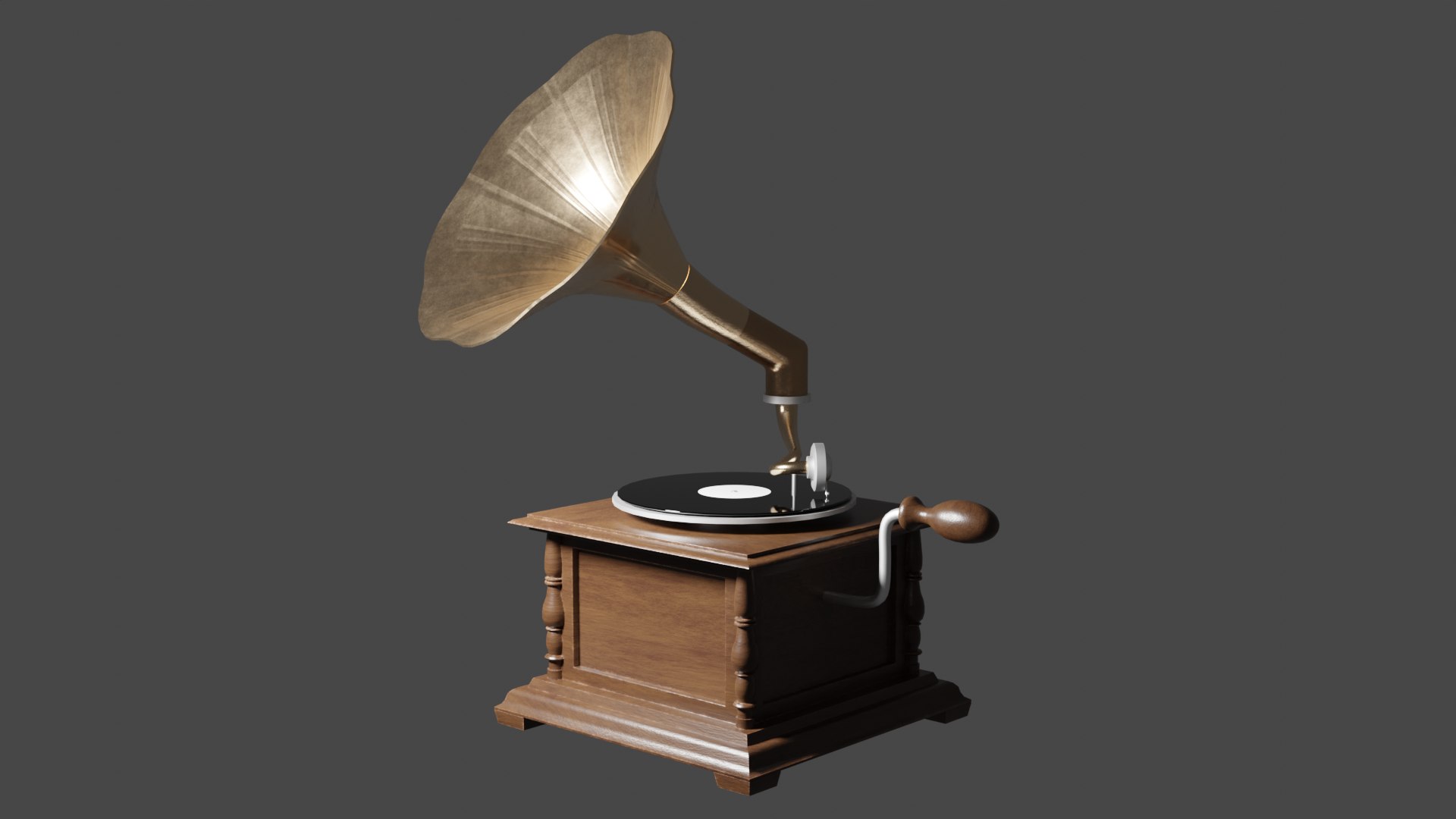 Antique Gramophone 3D model - TurboSquid 2035643