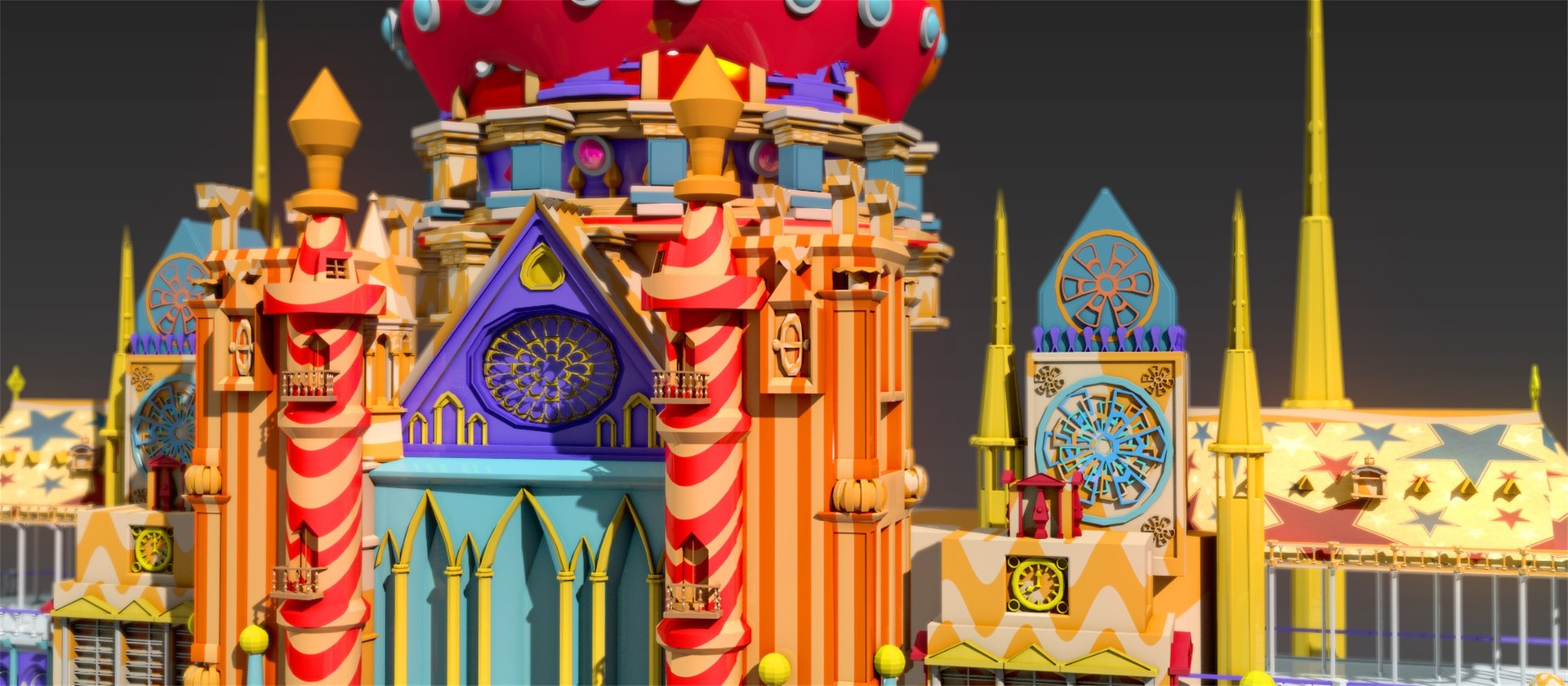 Cartoon Cartoon Castle Park Castle Building Model 3D Model - TurboSquid ...
