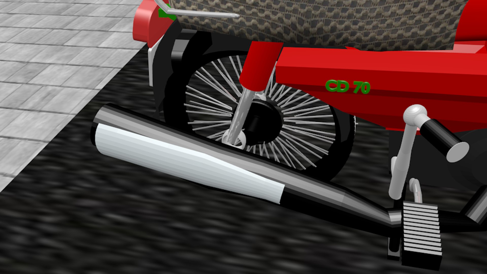 3D Crown Motorcycle - TurboSquid 1262933