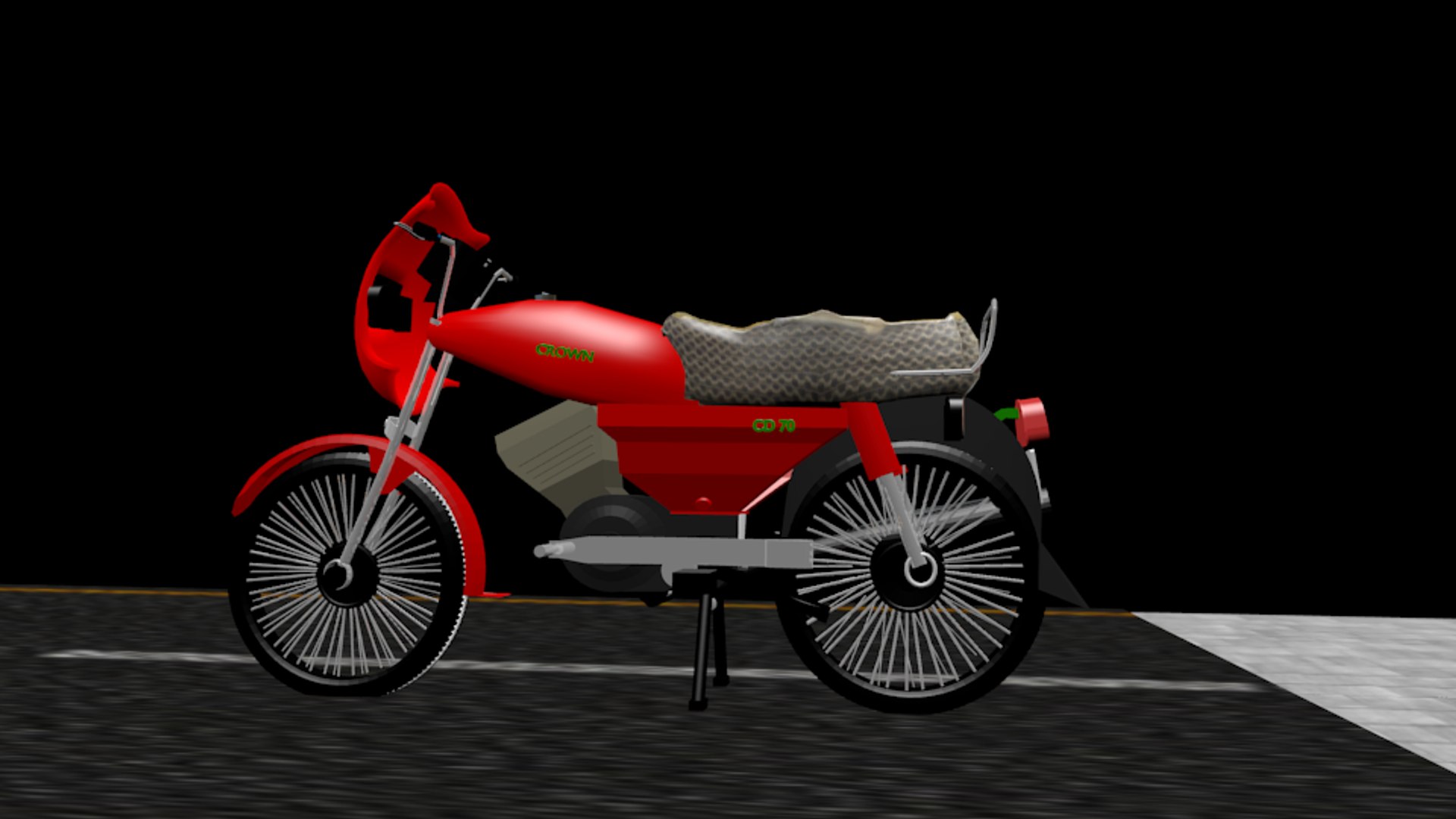 3D Crown Motorcycle - TurboSquid 1262933