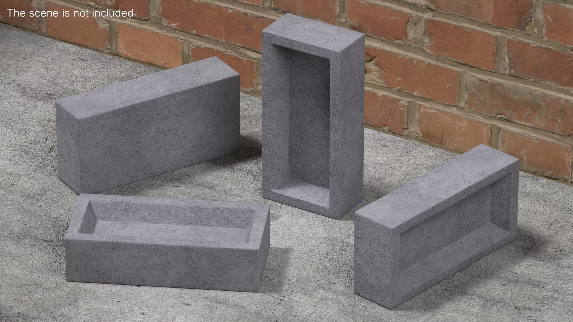 Calcium Silicate Bricks Collection 3D model - TurboSquid 2160669