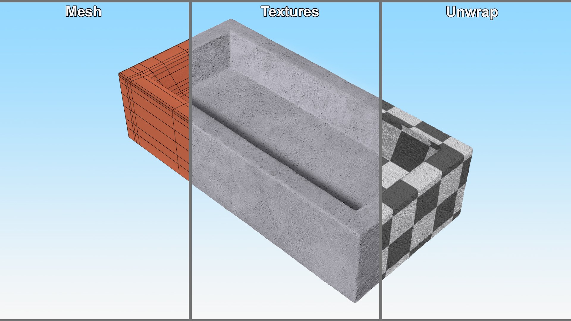 Calcium Silicate Bricks Collection 3D model - TurboSquid 2160669