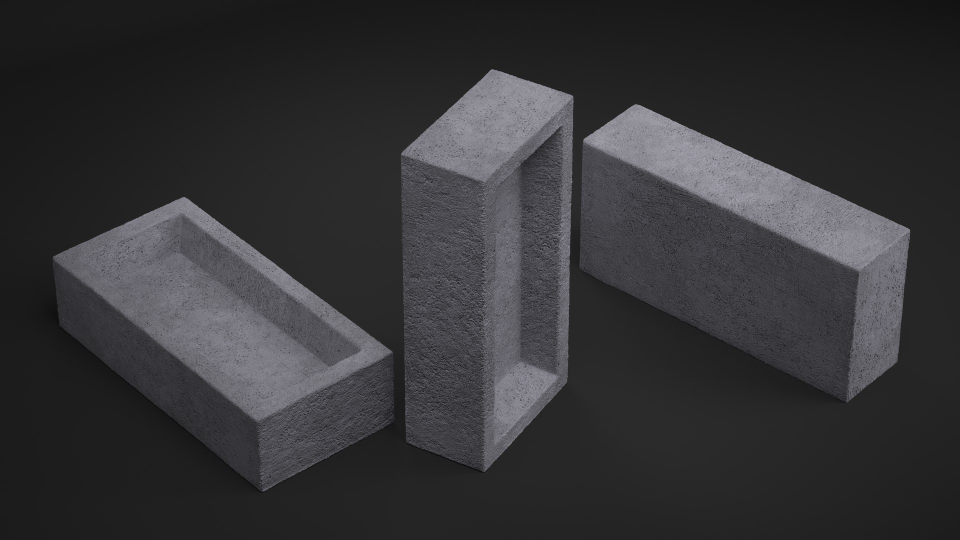Calcium Silicate Bricks Collection 3D model - TurboSquid 2160669