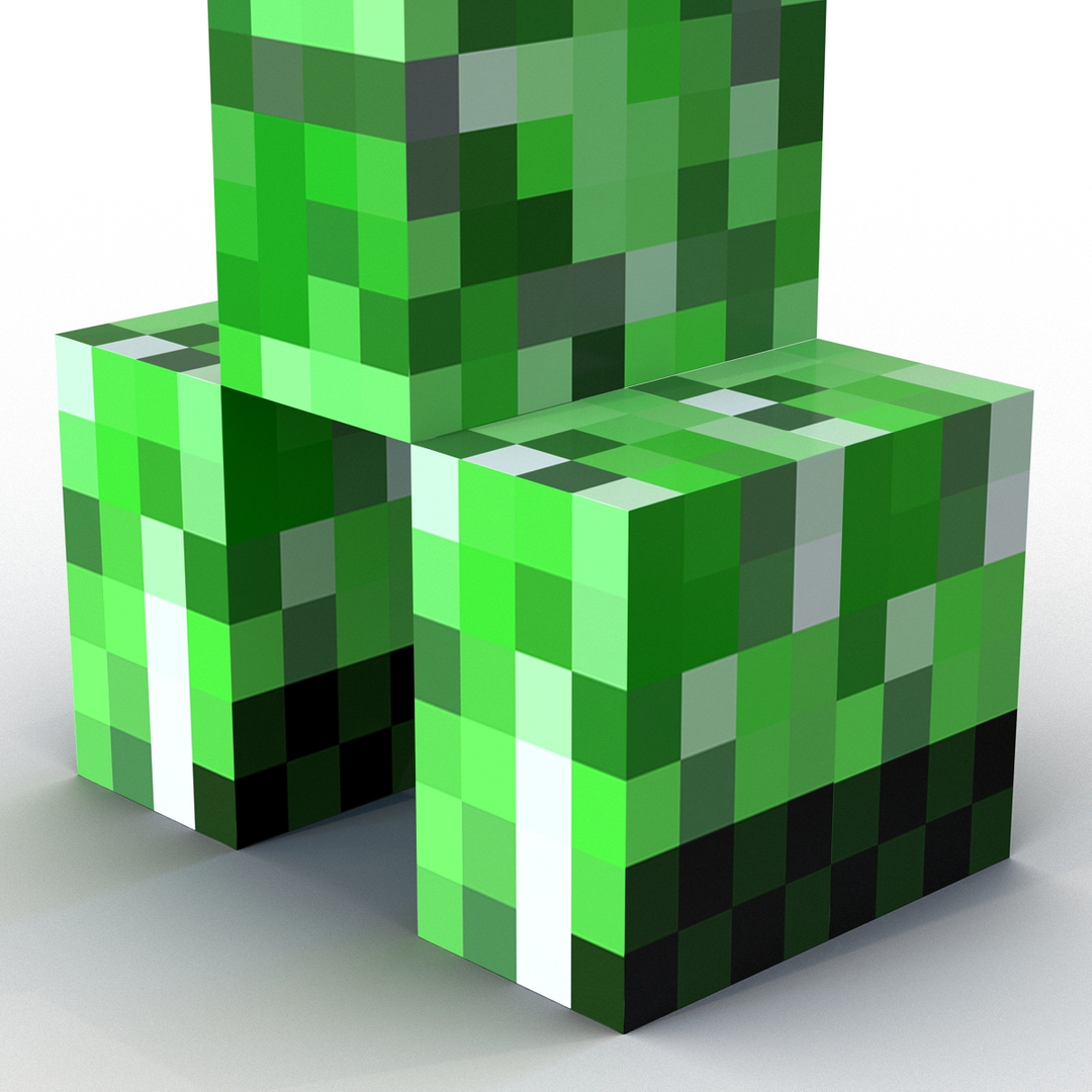 3d minecraft creeper