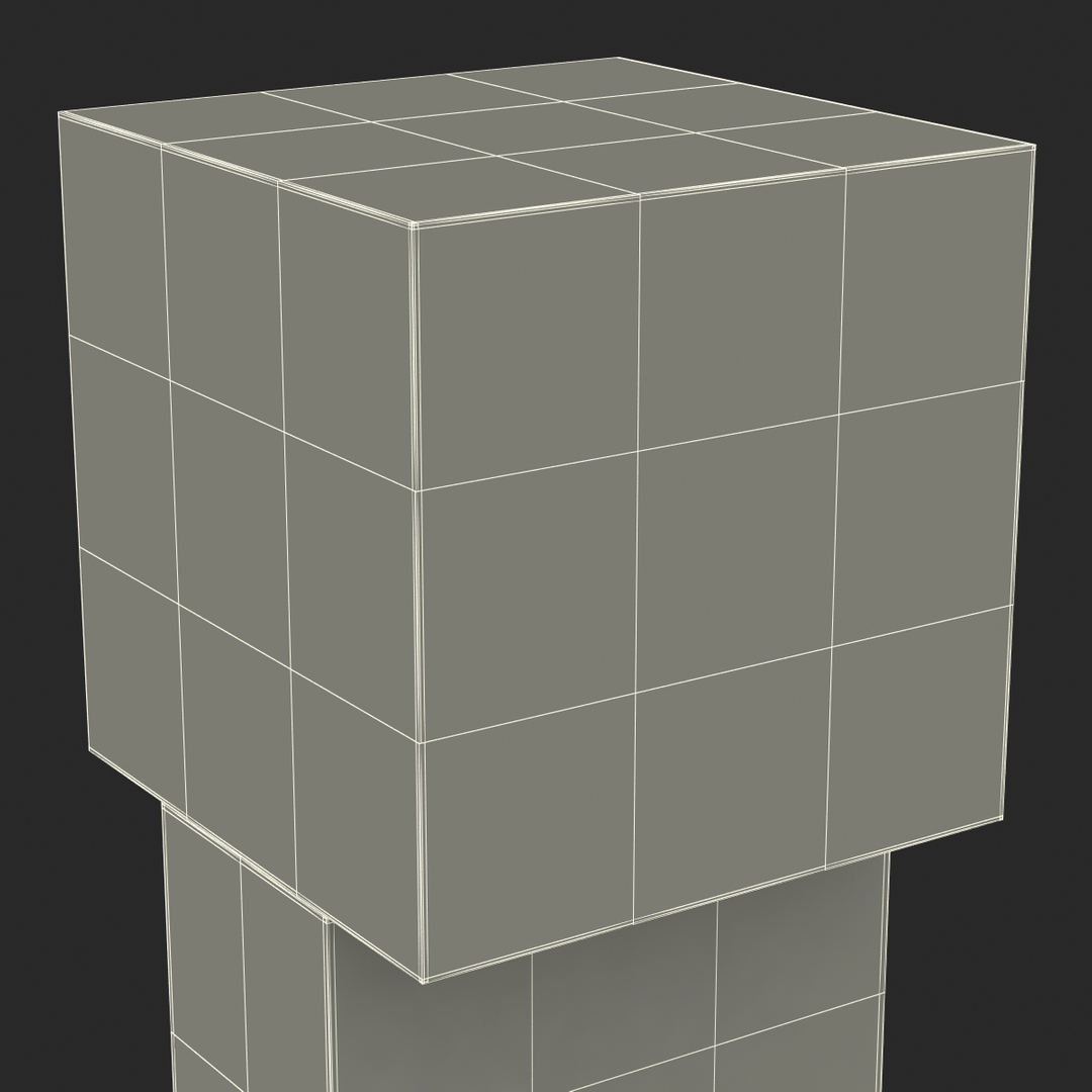 3d minecraft creeper