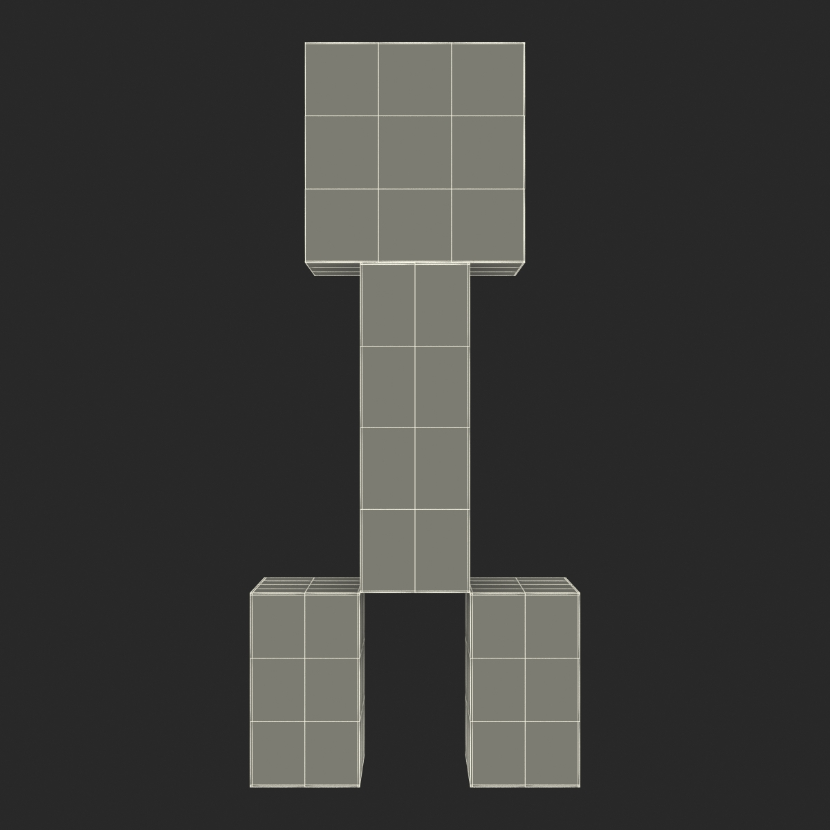 3d minecraft creeper