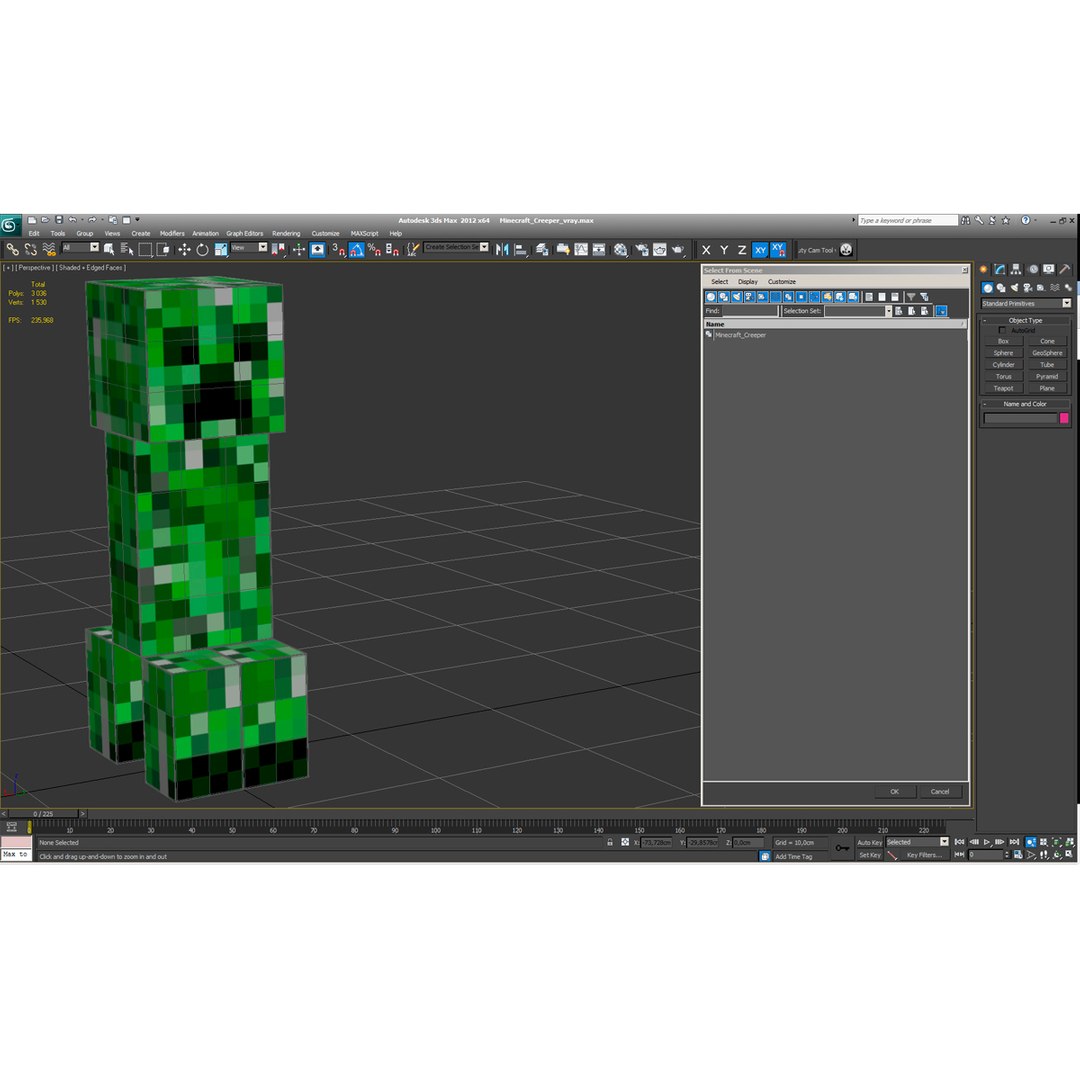 3d Minecraft Creeper