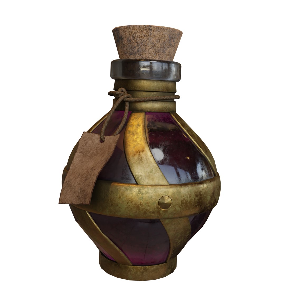 3D Model Pbr Potion Bottle - TurboSquid 1638339