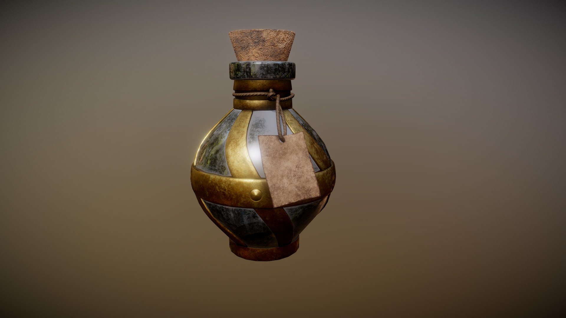 3D Model Pbr Potion Bottle - TurboSquid 1638339