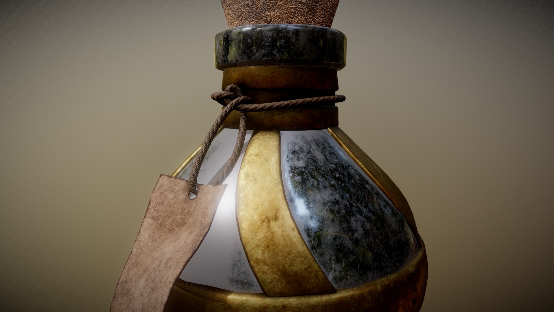3D Model Pbr Potion Bottle - TurboSquid 1638339