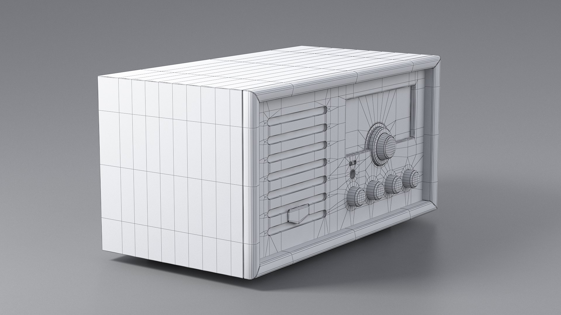 Retro Radio 3d Model