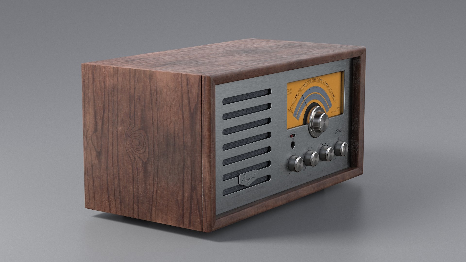 Retro Radio 3d Model
