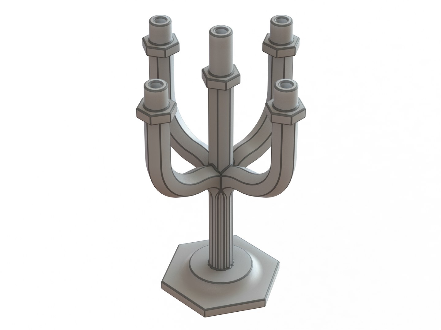 3D Model Hexagonal Candle Tree Holders - TurboSquid 2187391