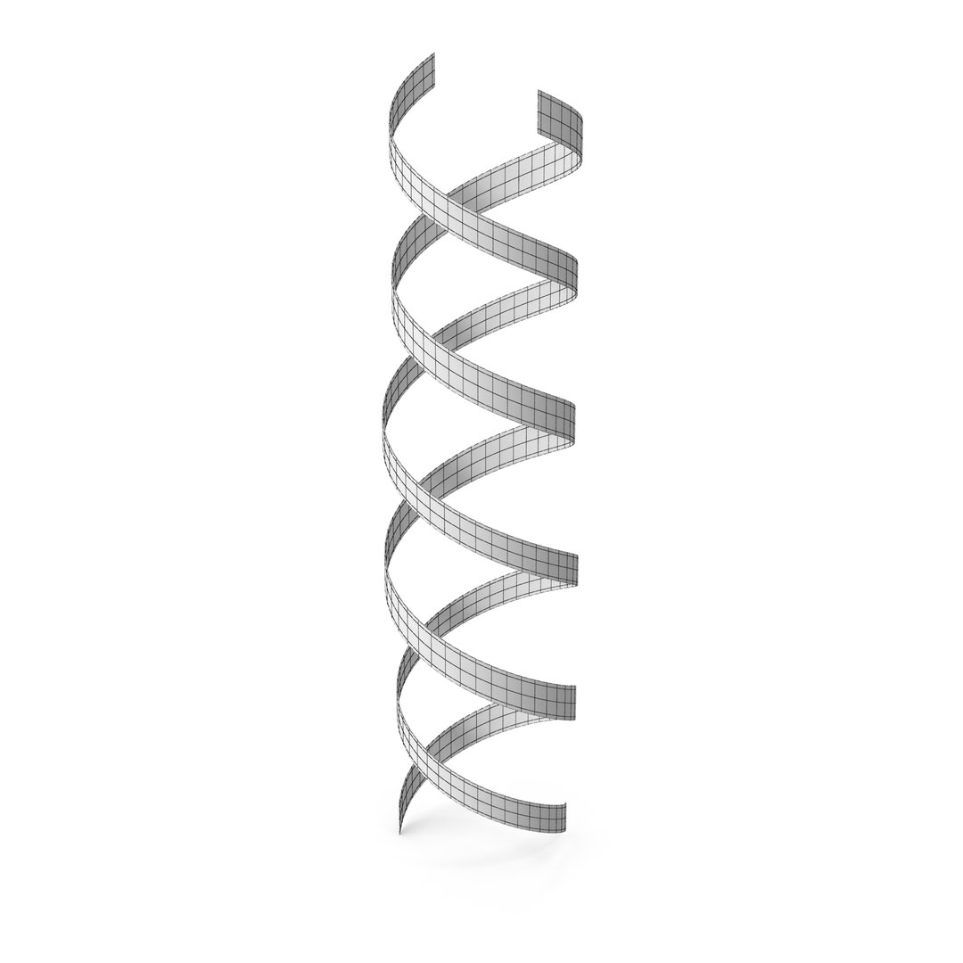 3D Curly Ribbons Red Green Model - TurboSquid 2145464