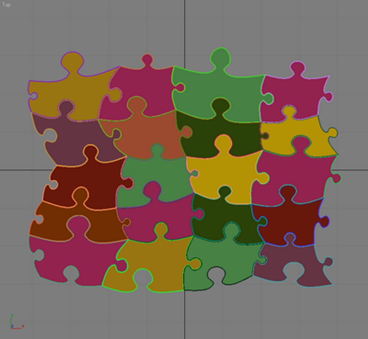 spline piece 3d model