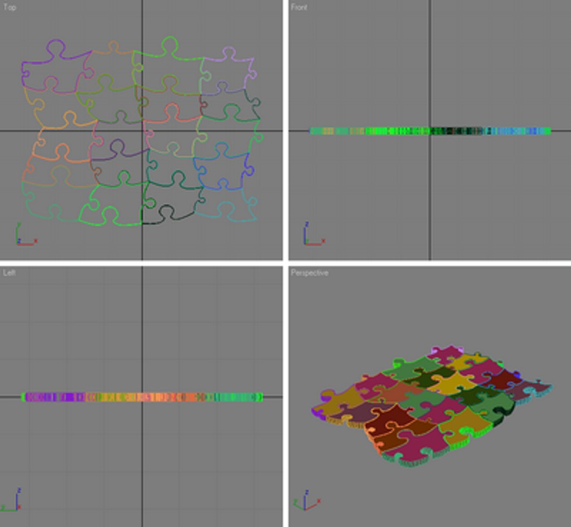 spline piece 3d model
