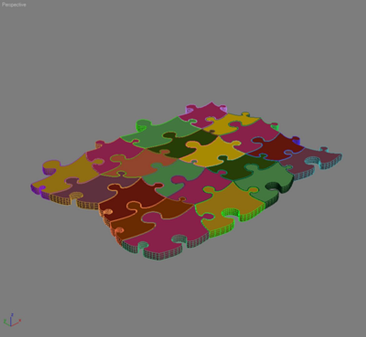 spline piece 3d model