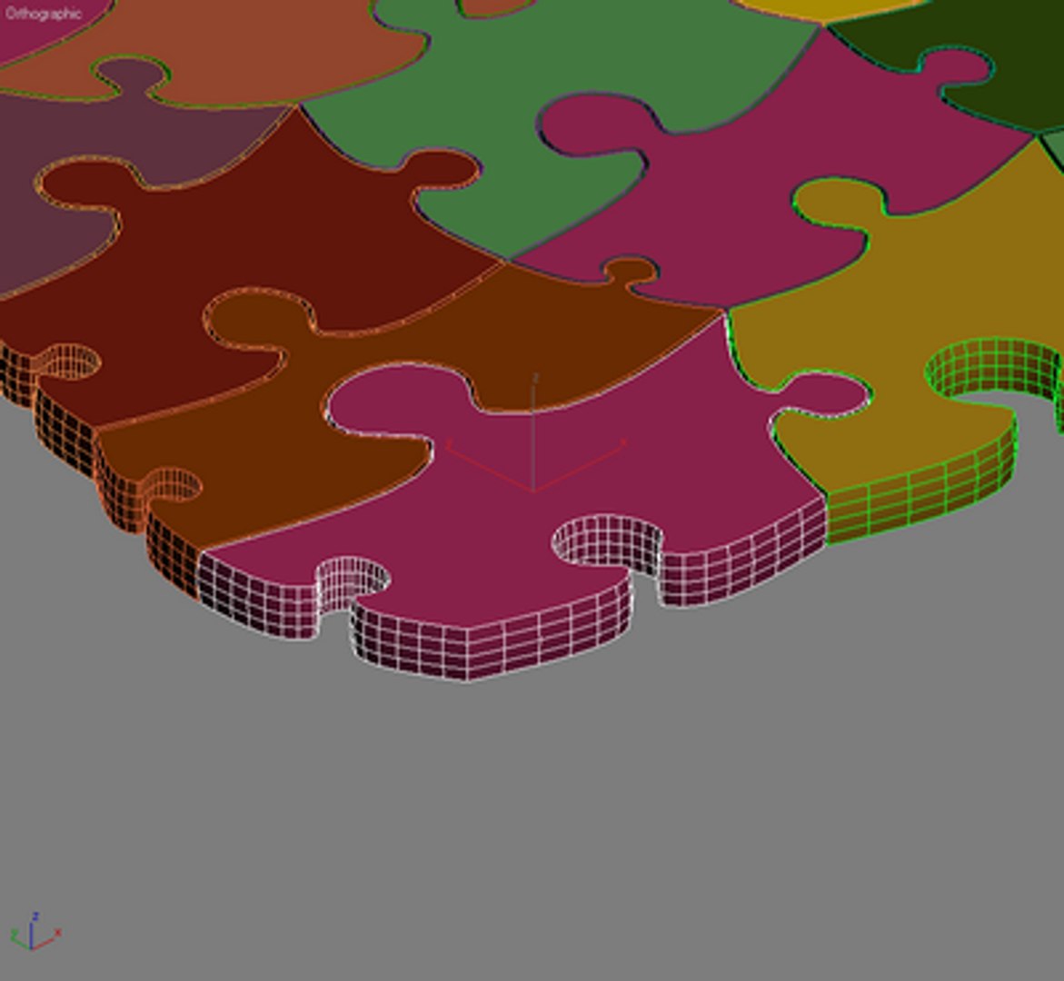 spline piece 3d model