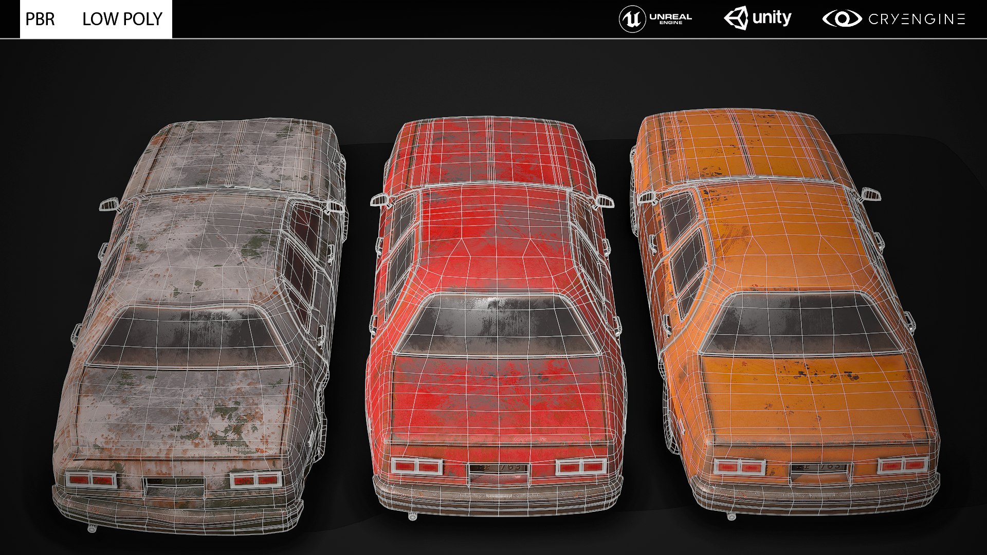 Cars 1 Old Pbr Model - TurboSquid 1584406
