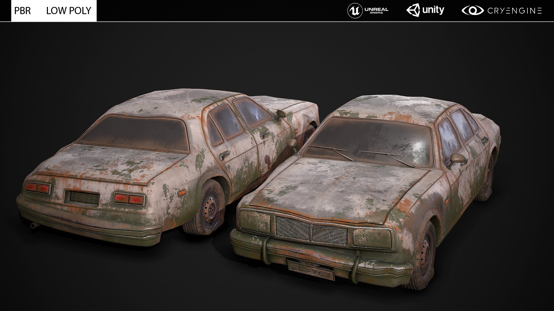 Cars 1 Old Pbr Model - TurboSquid 1584406