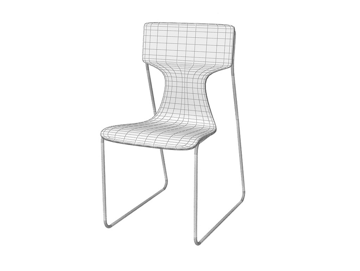 dining chair 3d dxf