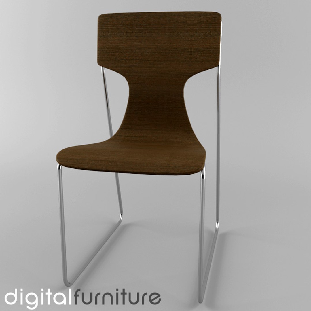 dining chair 3d dxf