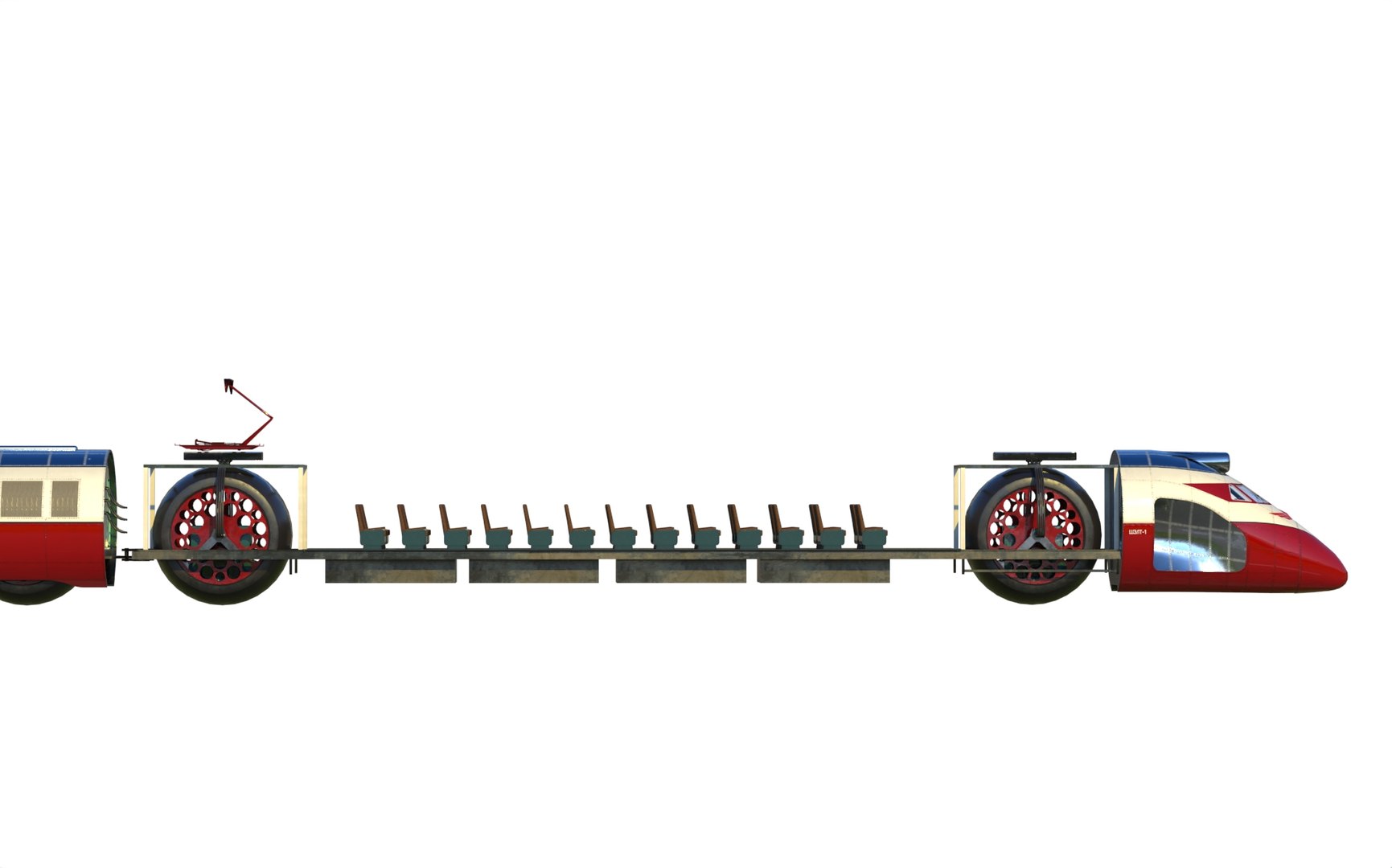 3D Ball Train Of Yarmolchuk SHELT - TurboSquid 2001844