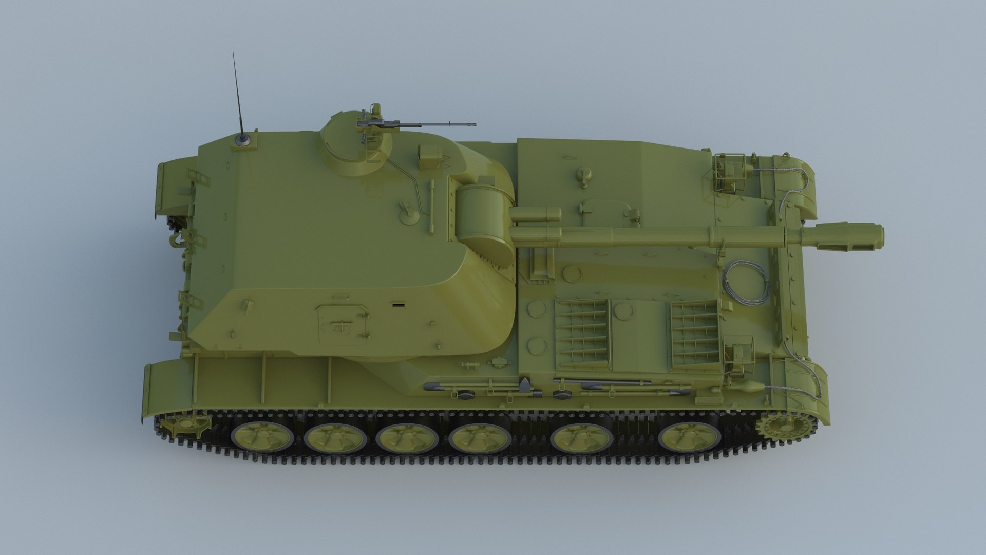 2S3 Akatsiya 3D Model - TurboSquid 1921283
