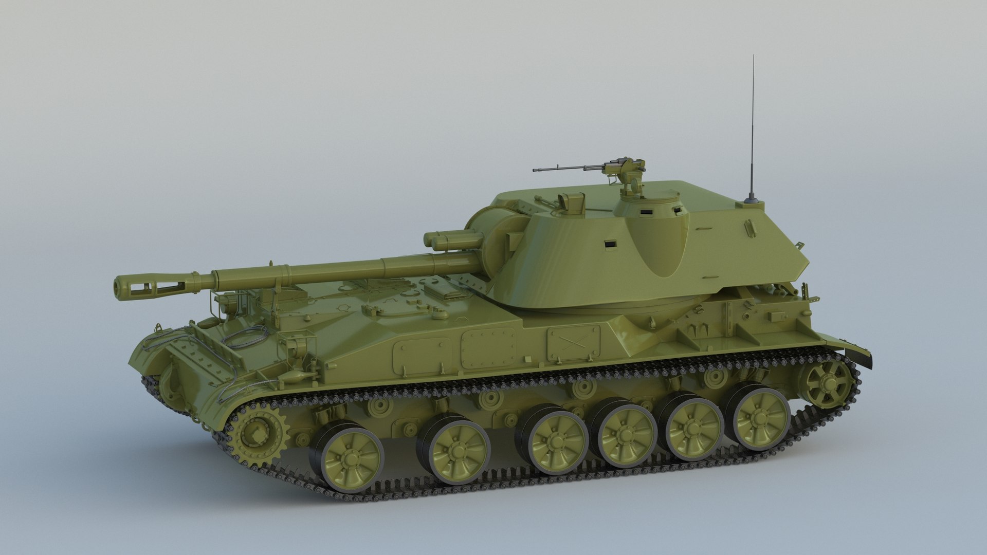 2S3 Akatsiya 3D Model - TurboSquid 1921283