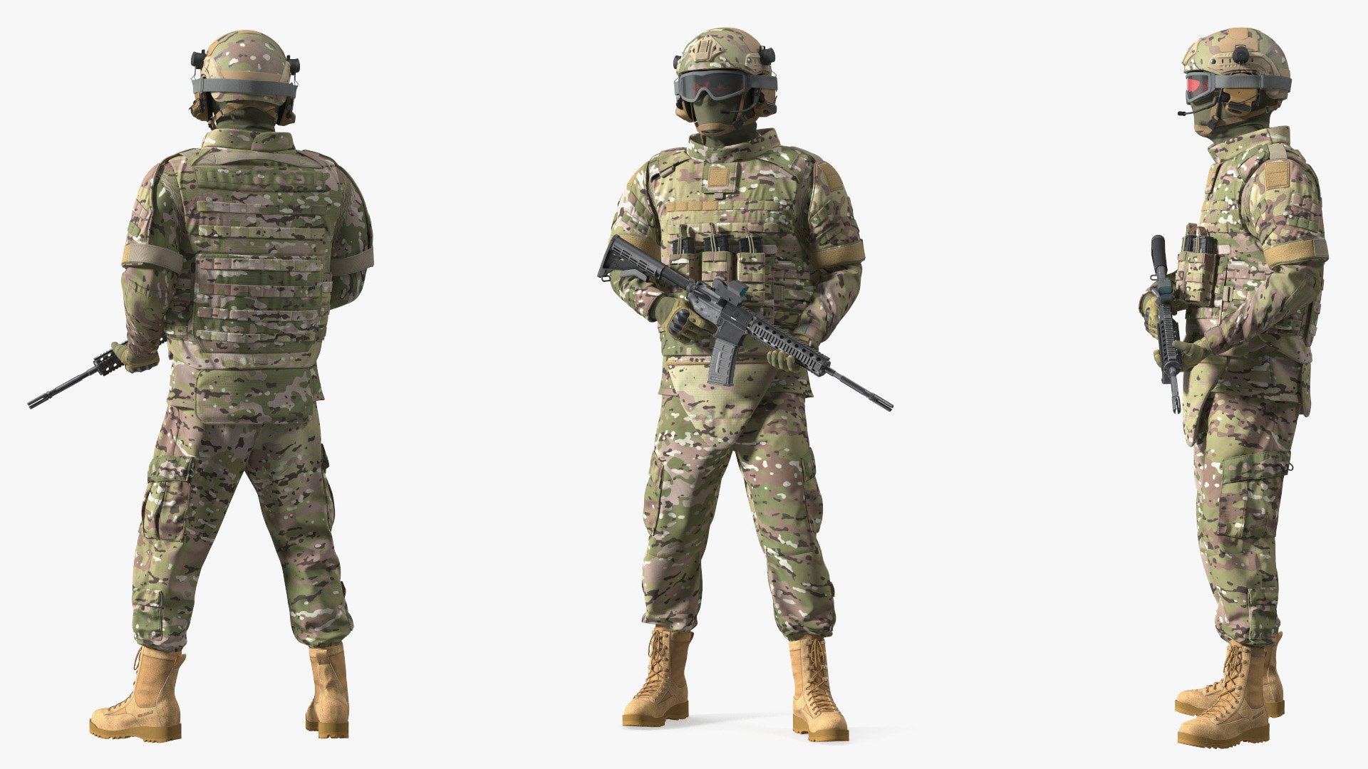 3D War Zone With Helicopter Wreckage And Soldier Model - TurboSquid 2335713