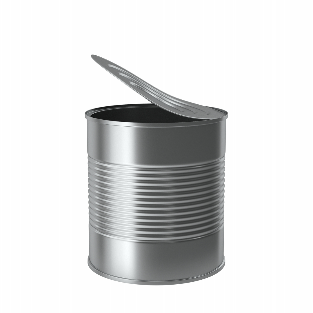 Opened Tin Can 3D Model - TurboSquid 2251662