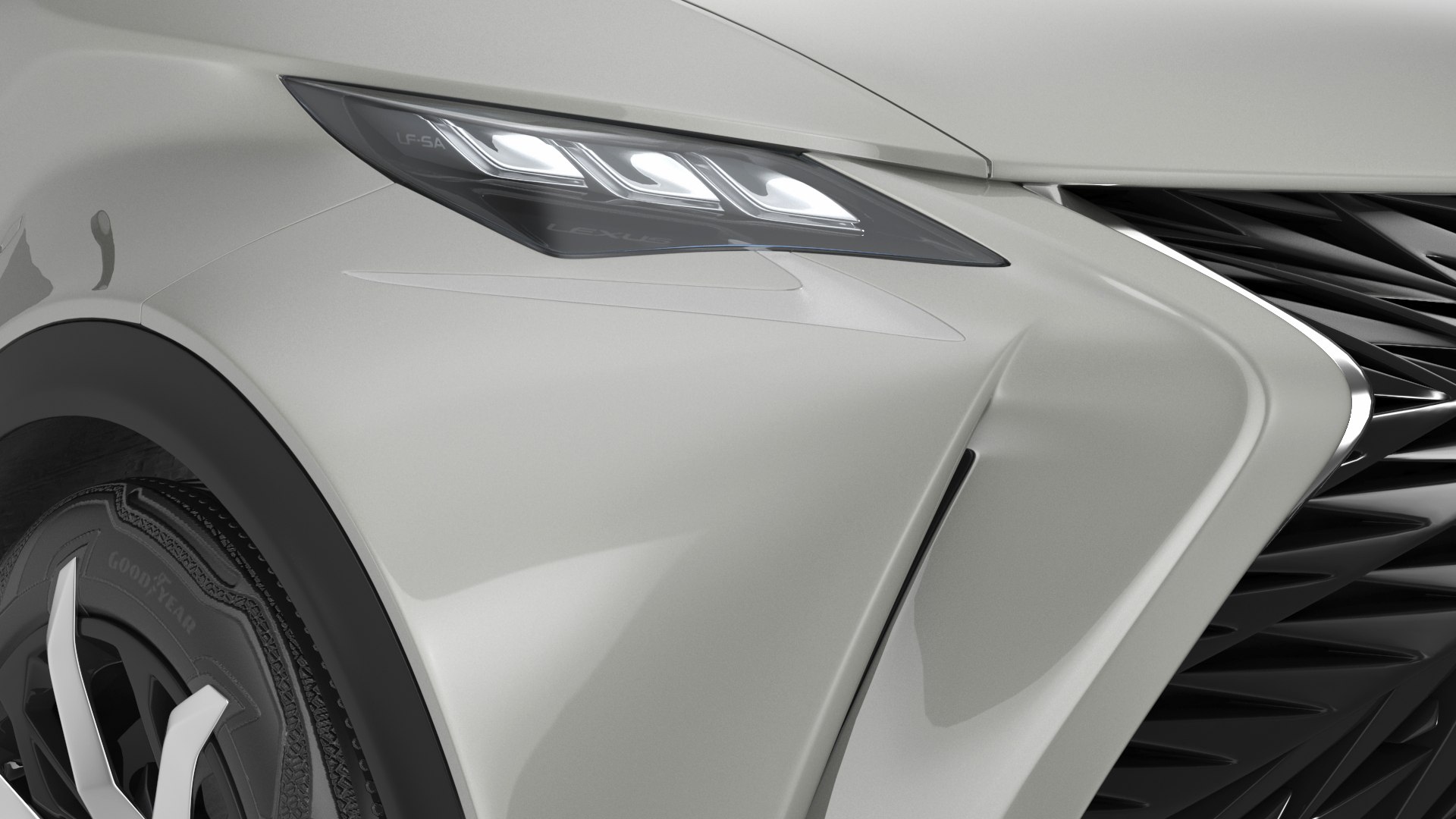 Concept Car Lexus LF-SA Simple Interior 3D model - TurboSquid 2112915