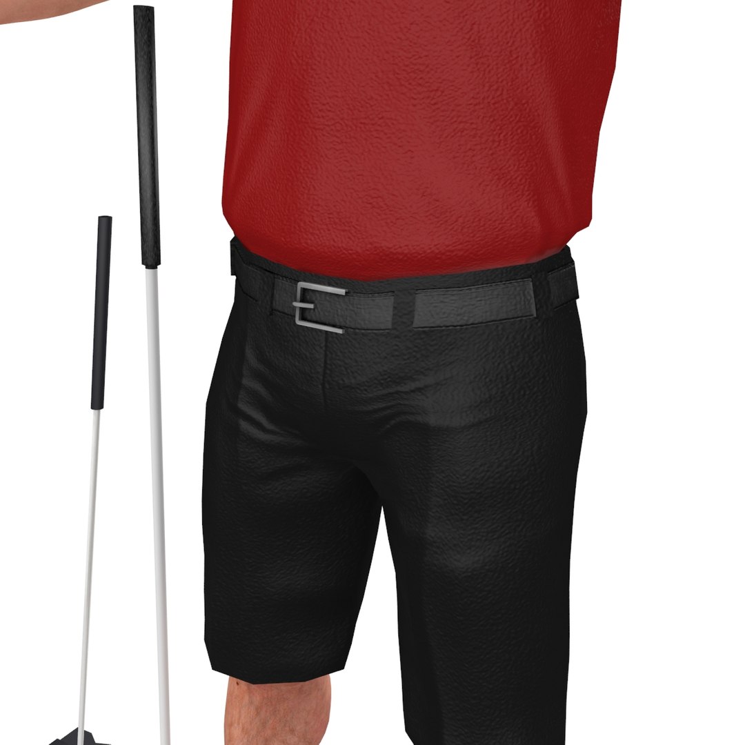 3D Golfer Clubs Man - TurboSquid 1355374
