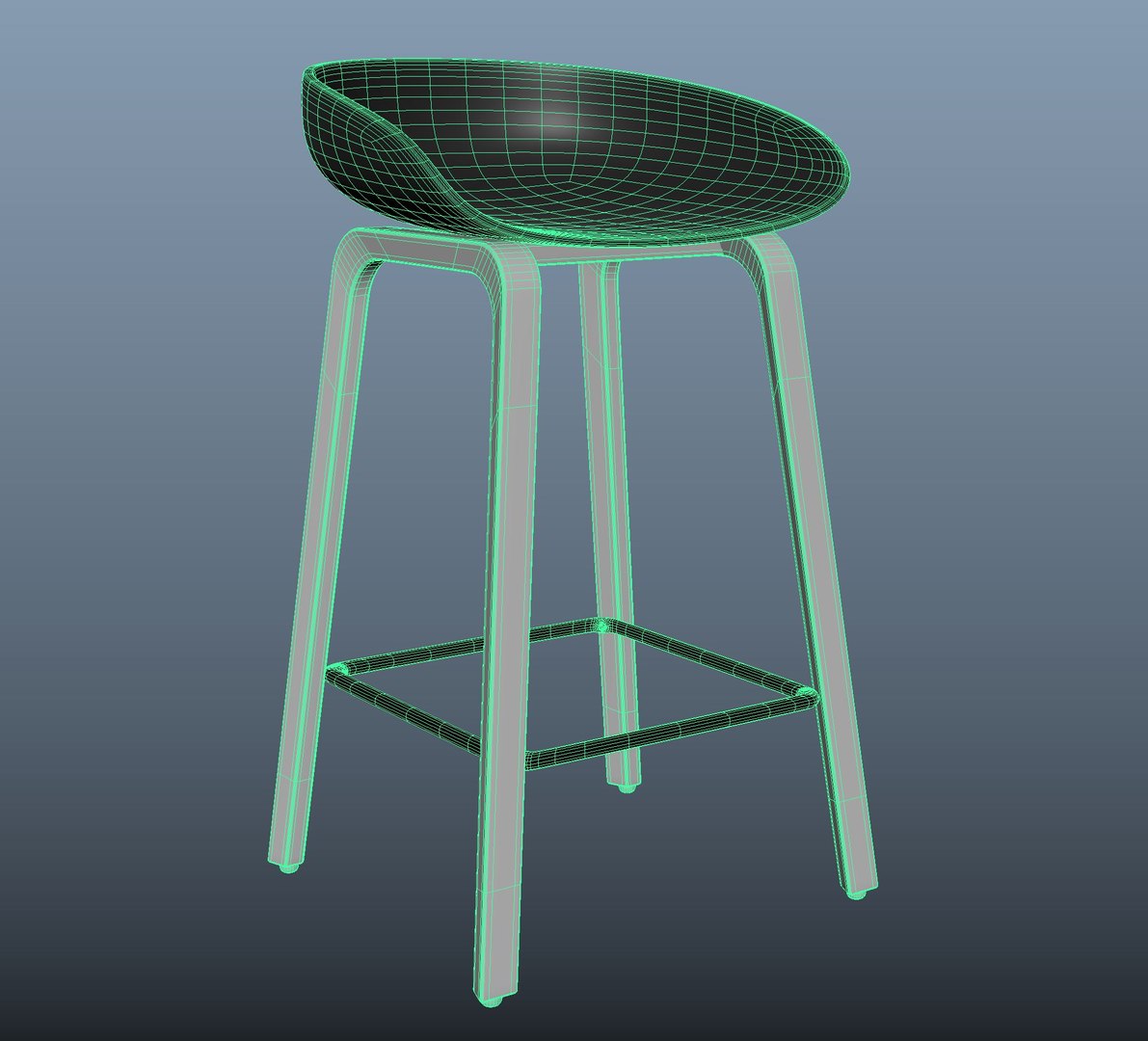 3D Bar Stool About A Stool AAS 32 Model - TurboSquid 2348685