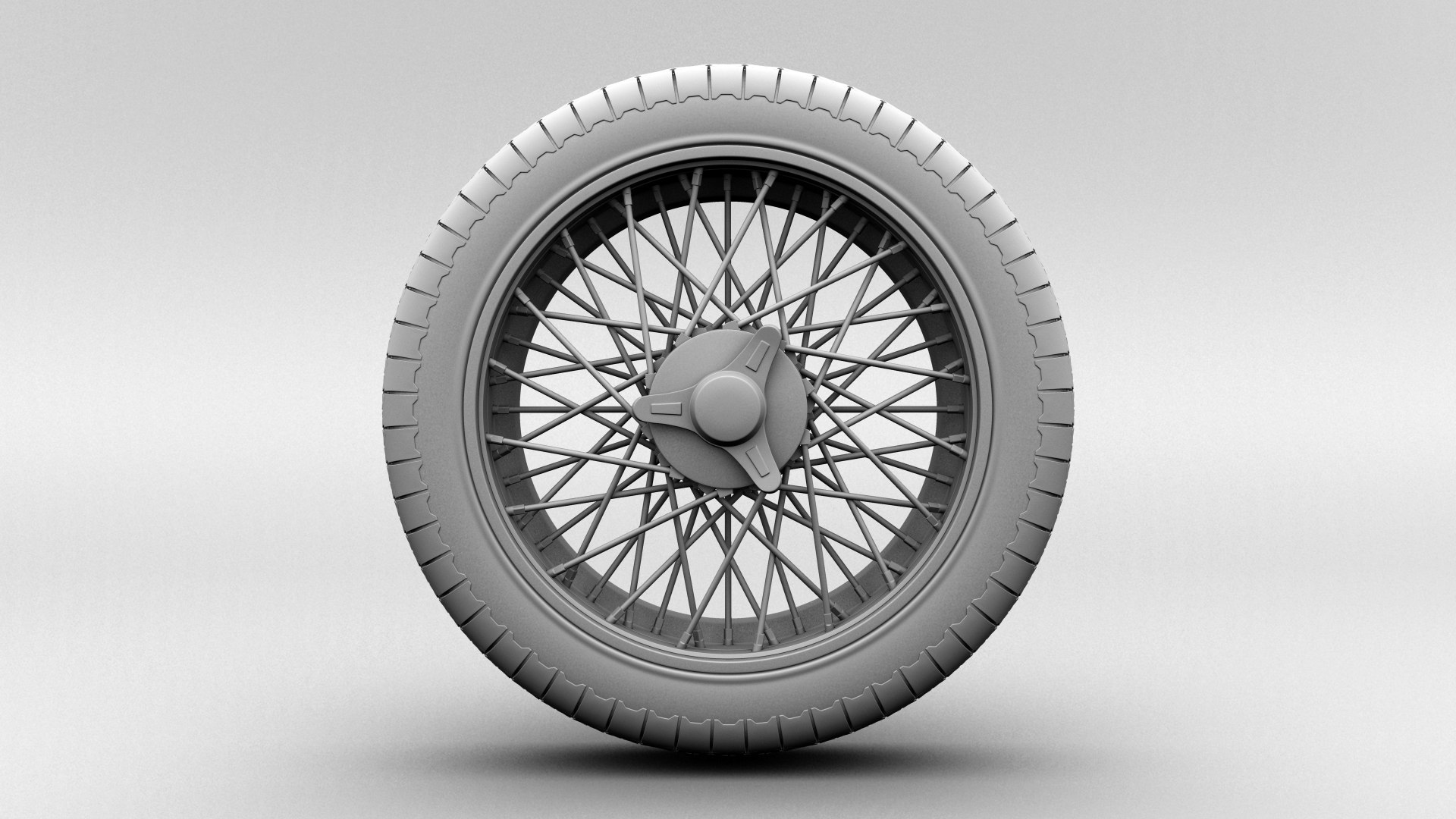 Classic Spoked Car Wheel 3D Model - TurboSquid 1343740