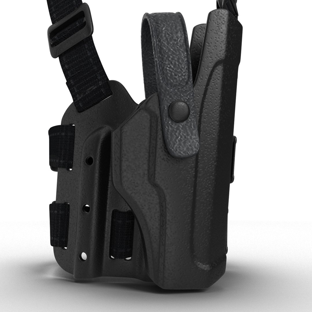 3d Model Of Tactical Leg Pistol Holster