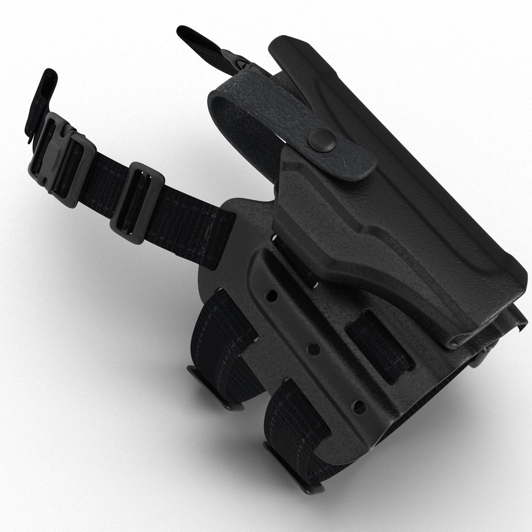 3d Model Of Tactical Leg Pistol Holster