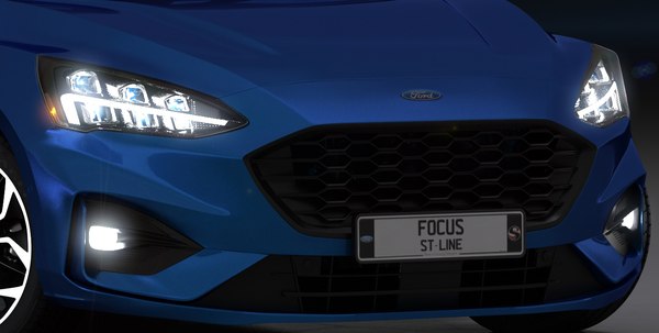 Focus st-line 2019 3D model - TurboSquid 1470417