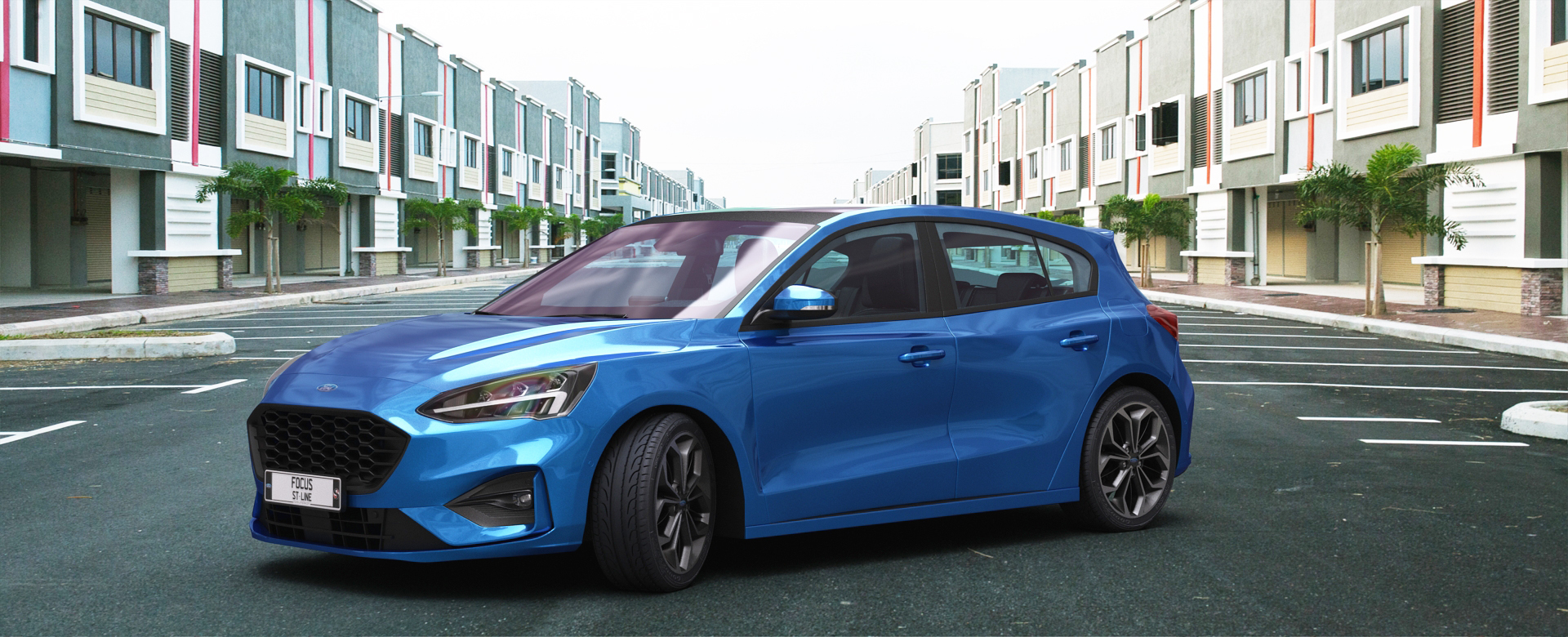 Focus St-line 2019 3D Model - TurboSquid 1470417