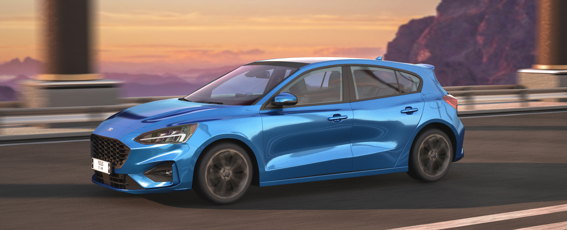 Focus St-line 2019 3D Model - TurboSquid 1470417