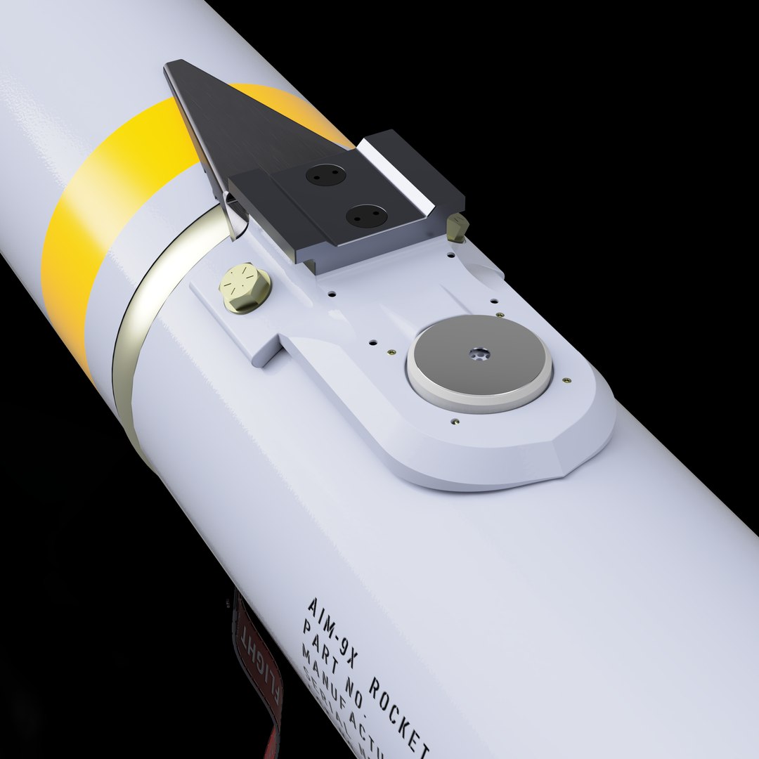 AIM-9X Sidewinder Air To Air Missile -Extremely Detailed - Accurate 3D ...