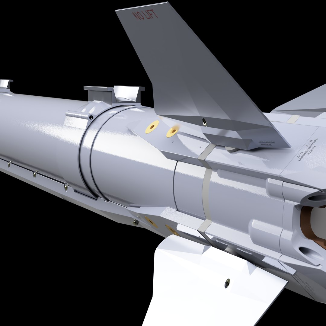 AIM-9X Sidewinder Air To Air Missile -Extremely Detailed - Accurate 3D ...