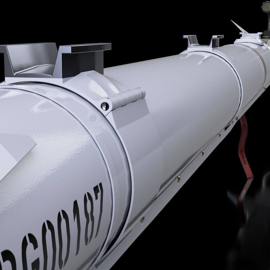 AIM-9X Sidewinder Air To Air Missile -Extremely Detailed - Accurate 3D ...