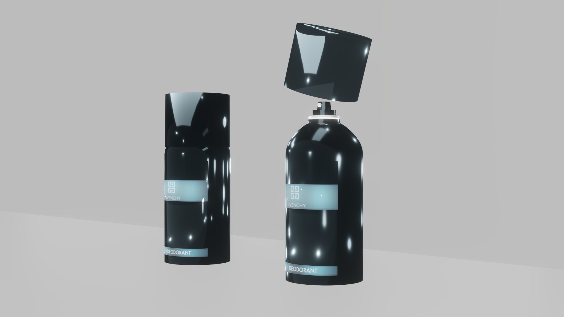 Givenchy Spray Deodorant With Glass Textures 3D Model - TurboSquid 2343684