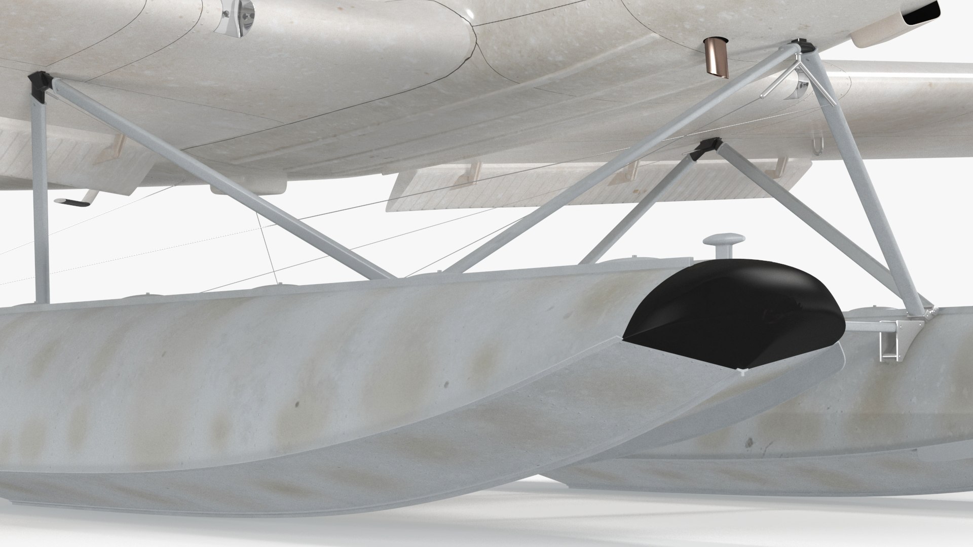 Personal Seaplane Aircraft Piper PA-28 Cherokee Rigged For Maya Model ...