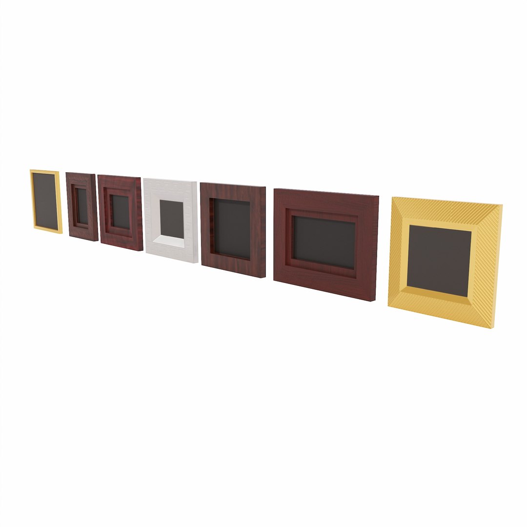 3D Photo Frames Lowpoly 3d Model - TurboSquid 2410608